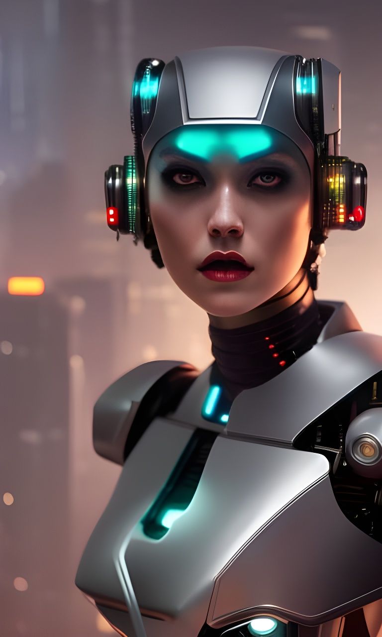 Alice, Security Droid A074542 - AI Generated Artwork - NightCafe Creator