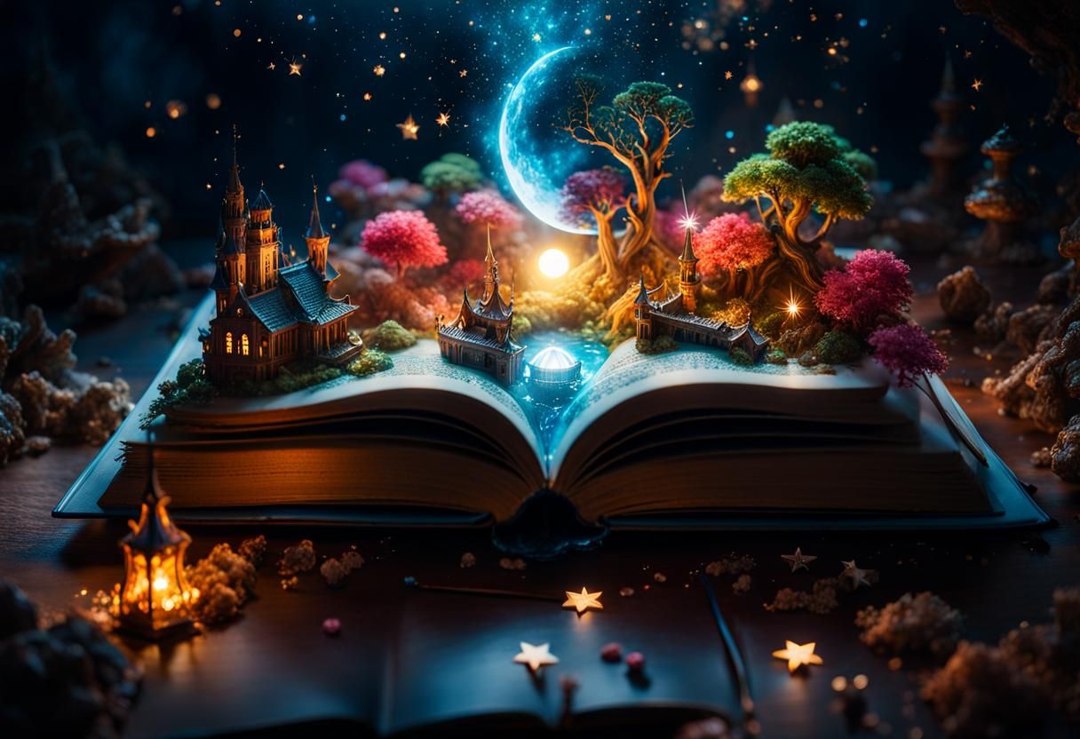 magical fantasy book - AI Generated Artwork - NightCafe Creator