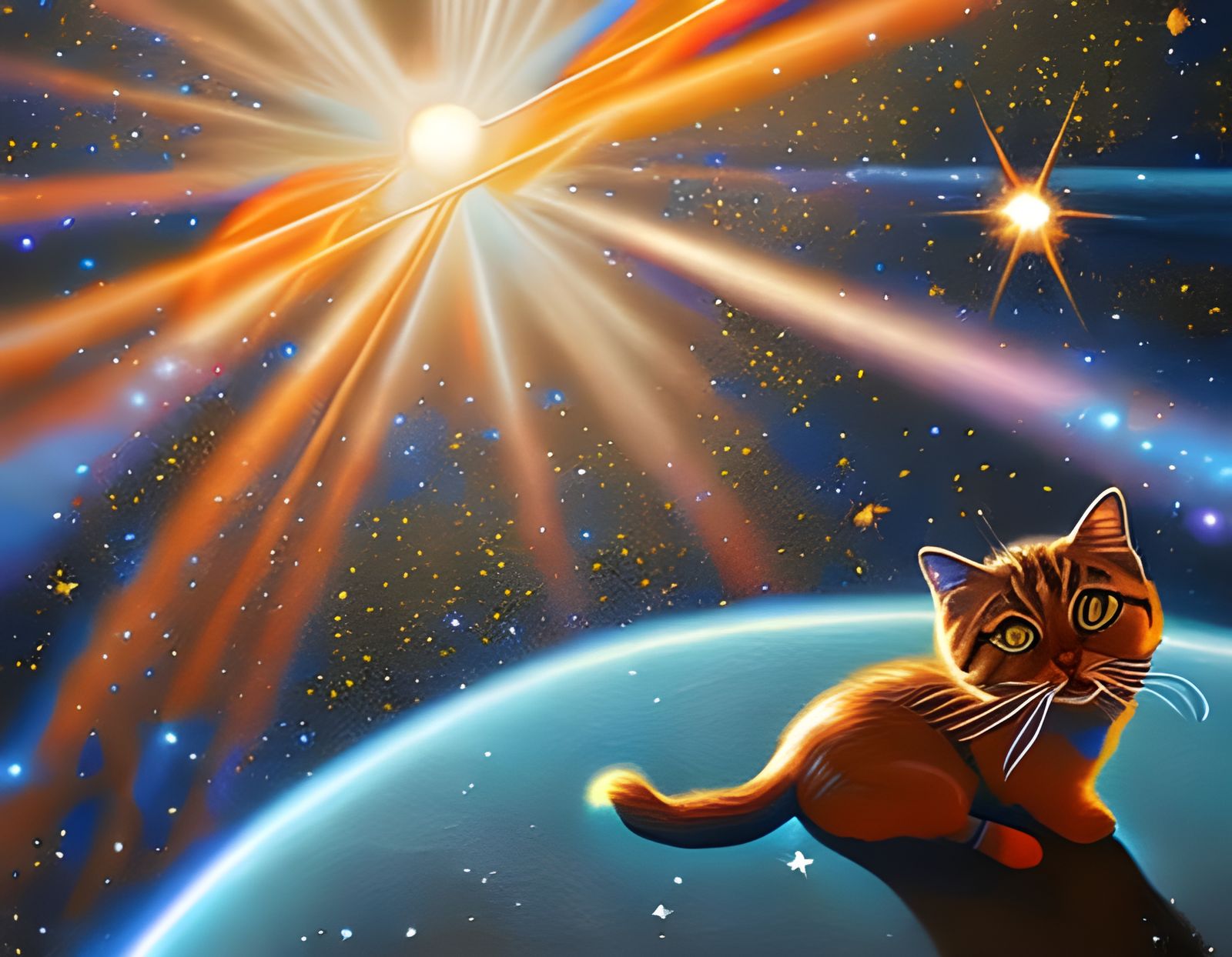 Outer SpaceKitty Weirdness #4 - AI Generated Artwork - NightCafe Creator