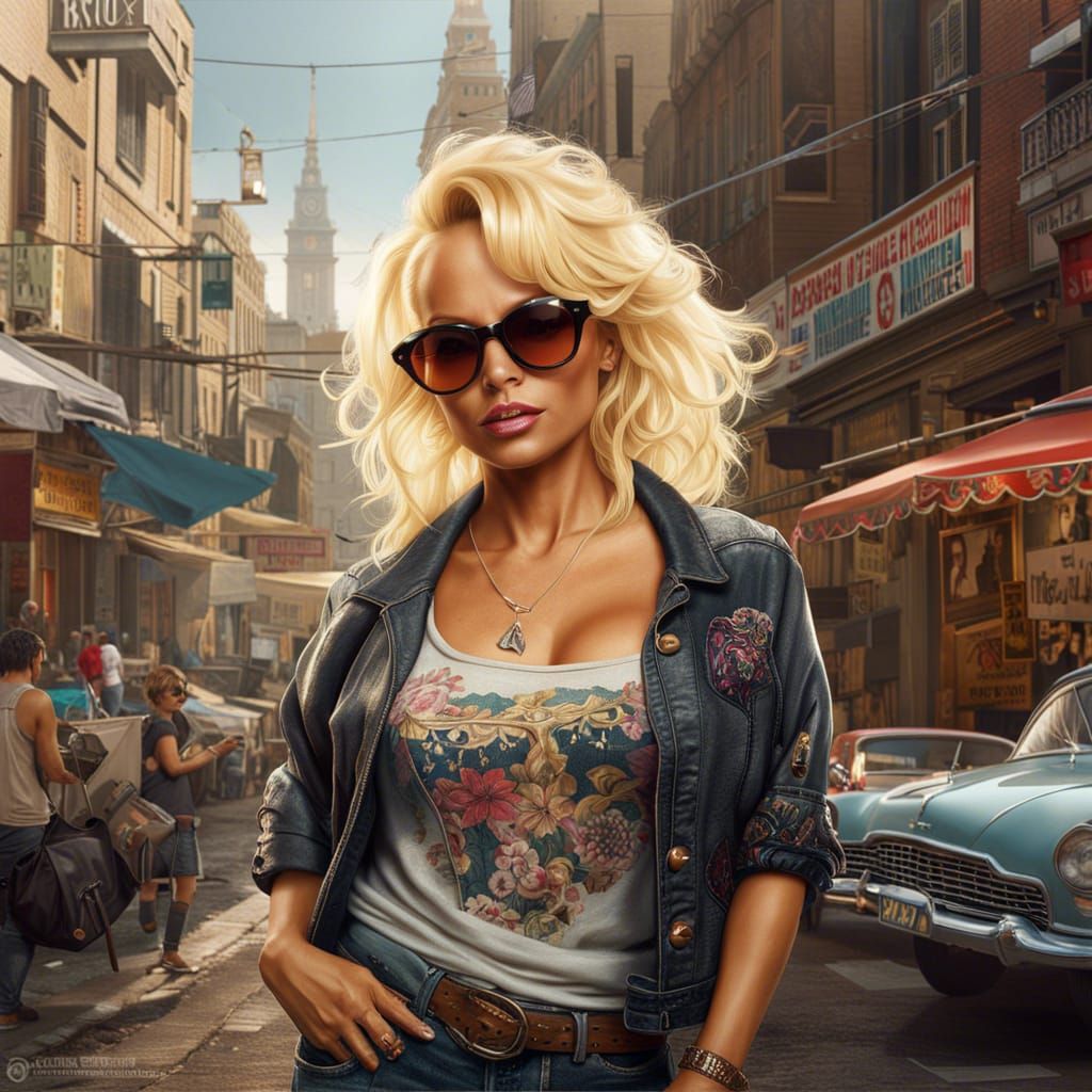Pamela Anderson - AI Generated Artwork - NightCafe Creator