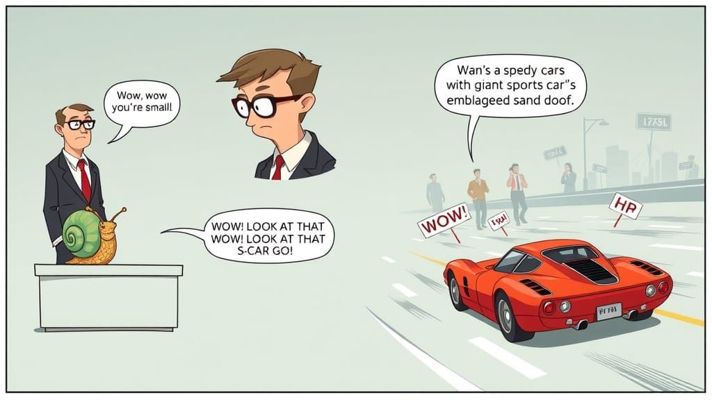 a style of comic - Comedic Comic Strip Pokes Fun at Car Sale...