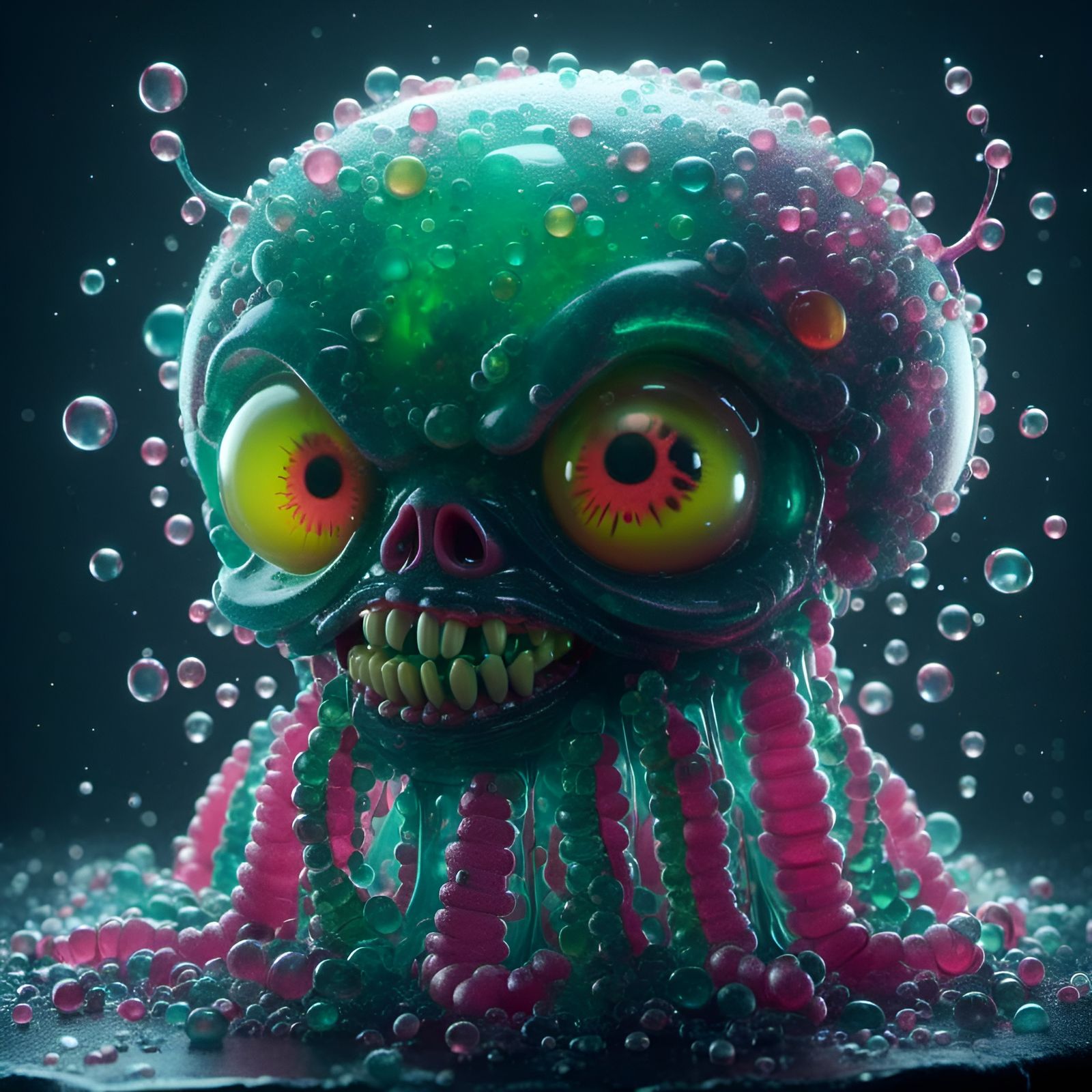 Jello Alien by Giger - AI Generated Artwork - NightCafe Creator