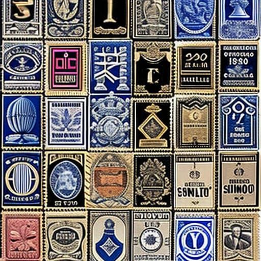 Stamps - AI Generated Artwork - NightCafe Creator