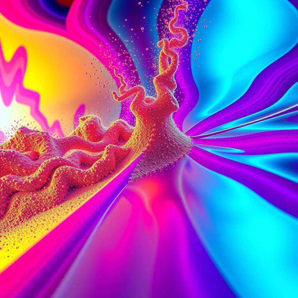 Word Prompt: Cymatics - Mesmerizing Cymatic Sand Art in Psyc...