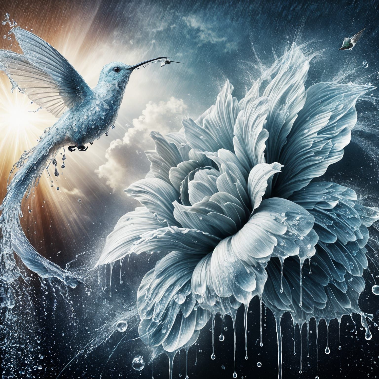 Ethereal Formed - Ethereal Hummingbird Takes Flight Among ...