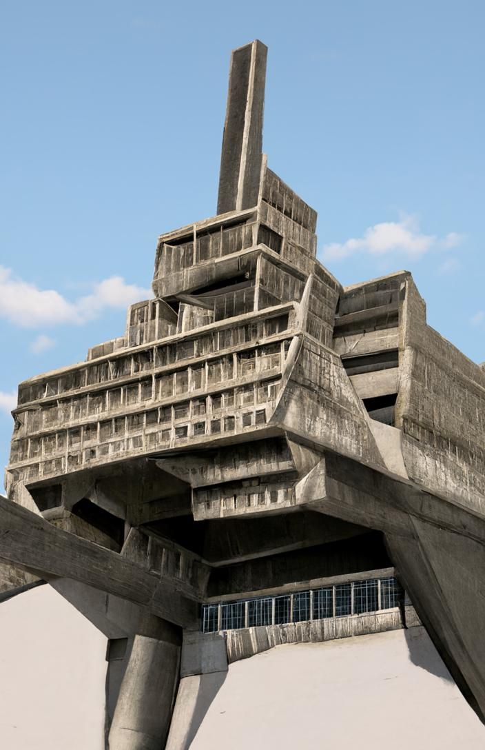 Hyperrealistic Brutalist Megastructure - AI Generated Artwork ...