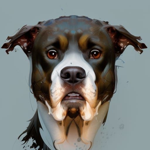 Jowly Dog - AI Generated Artwork - NightCafe Creator