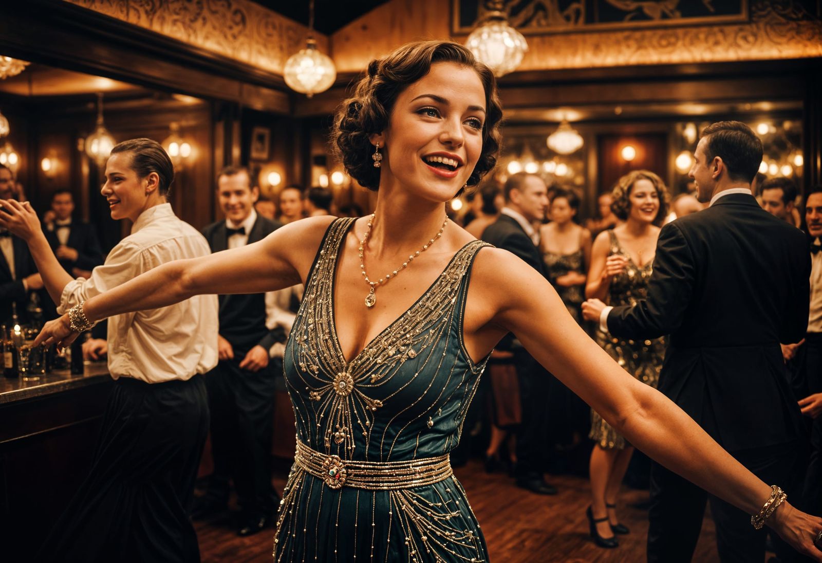 1920's Jazz club party - Glittering 1920s Jazz Club Scene in...