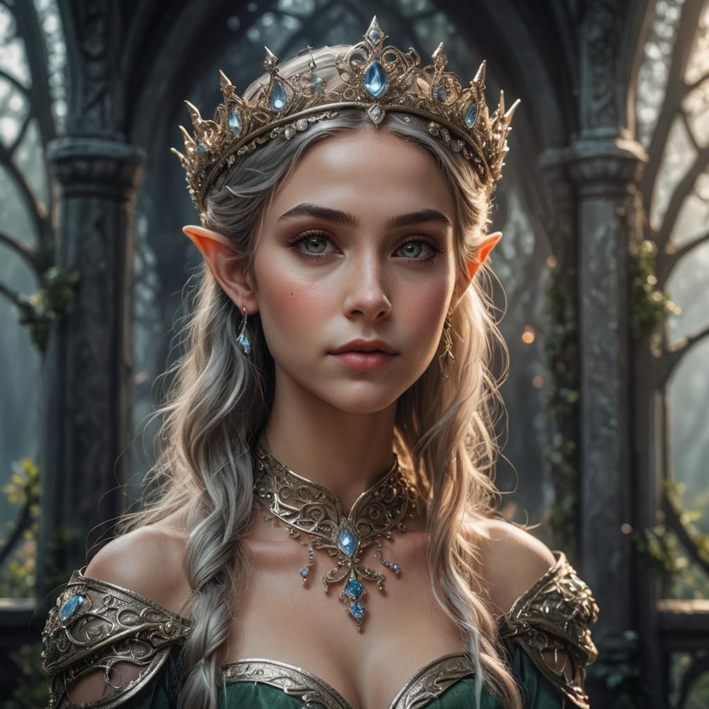 Elf Maiden Princess - AI Generated Artwork - NightCafe Creator
