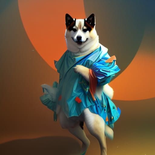Shiba Inu doin a circus - AI Generated Artwork - NightCafe Creator
