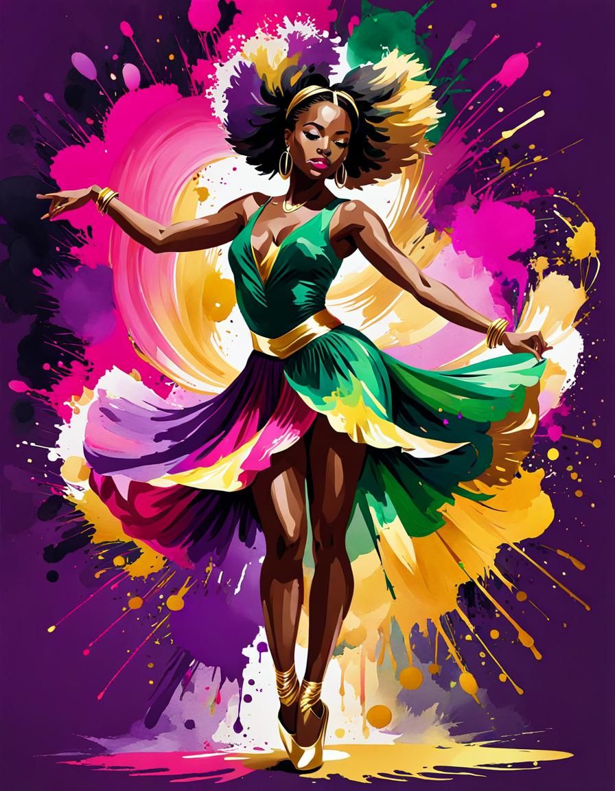 Colorful dance - AI Generated Artwork - NightCafe Creator
