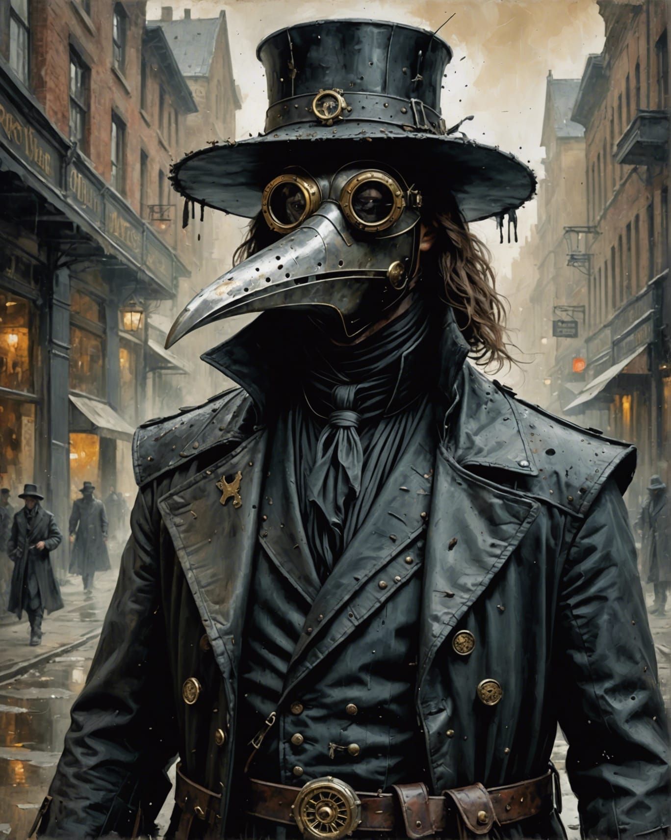 Steampunk Plague Doctor - AI Generated Artwork - NightCafe Creator