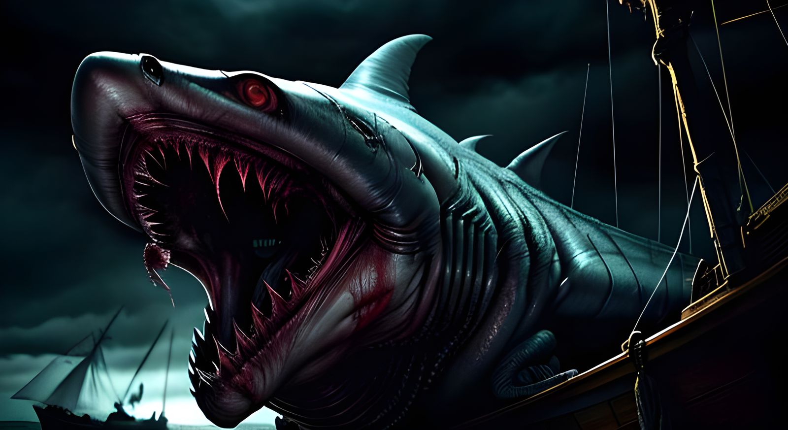 Mutant Shark - AI Generated Artwork - NightCafe Creator