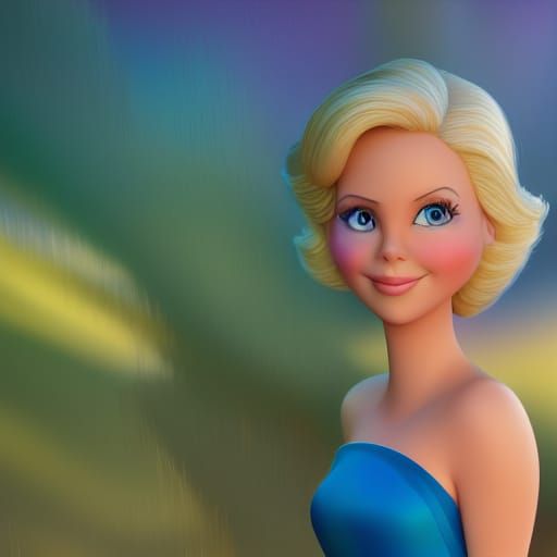 Charlize Theron as a Disney princess - AI Generated Artwork - NightCafe ...