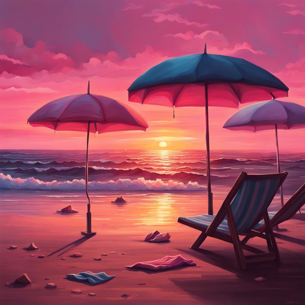 Beach 4 - AI Generated Artwork - NightCafe Creator