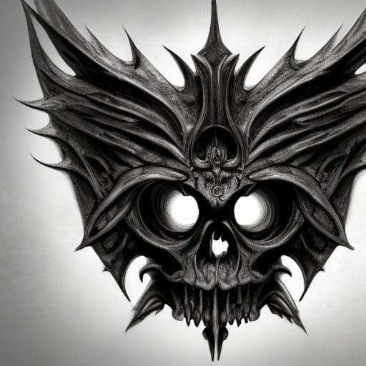 Evil goddess in the streets, leather shield, rust, bad, hungry, tatoo ...