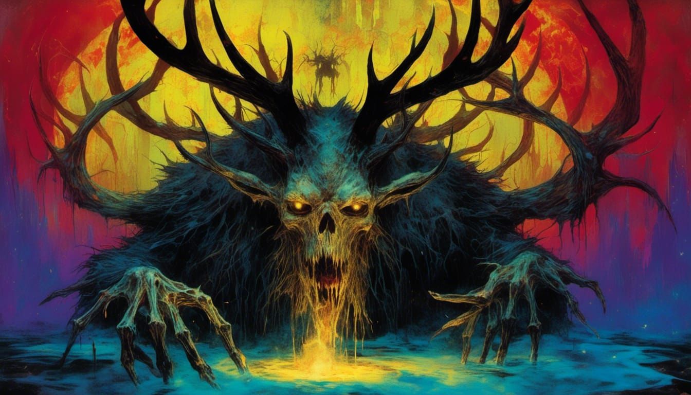 Hungry Wendigo III - AI Generated Artwork - NightCafe Creator