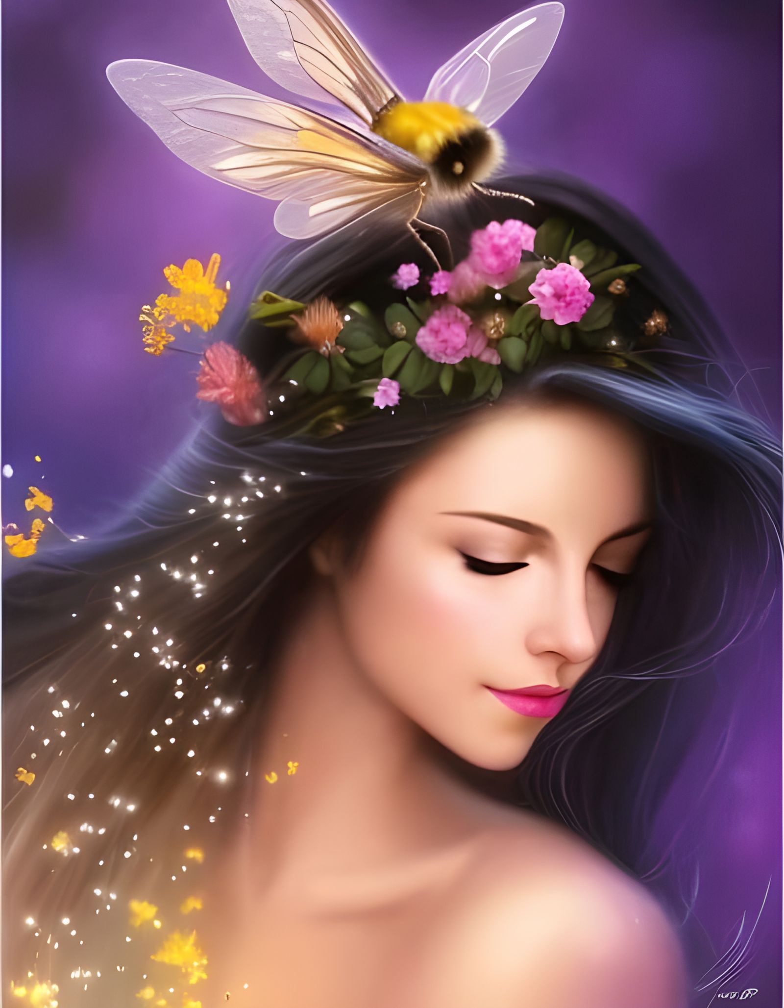 Bee ladies 3 - AI Generated Artwork - NightCafe Creator