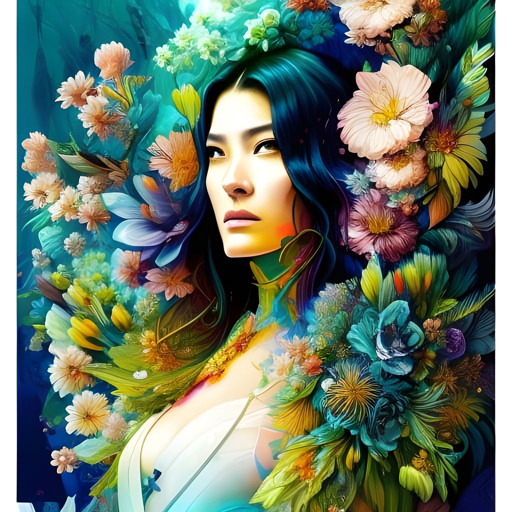 asia flower - AI Generated Artwork - NightCafe Creator