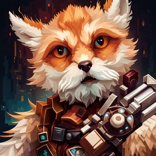 Foxy portrait - AI Generated Artwork - NightCafe Creator