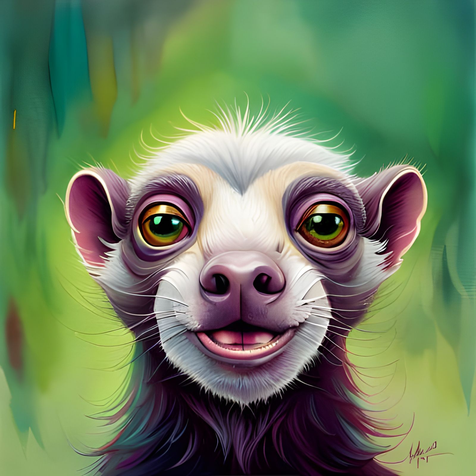 Skunky Monkey - AI Generated Artwork - NightCafe Creator