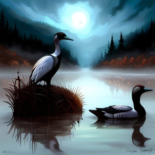 Loons - AI Generated Artwork - NightCafe Creator