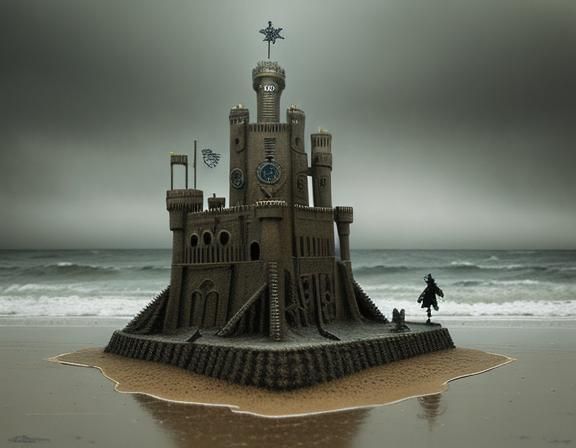 Another sand castle on the seaside - AI Generated Artwork - NightCafe ...