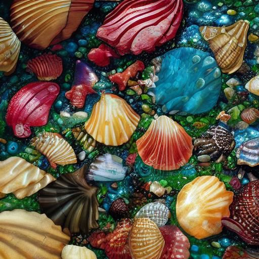 Seashells by the Seashore - AI Generated Artwork - NightCafe Creator