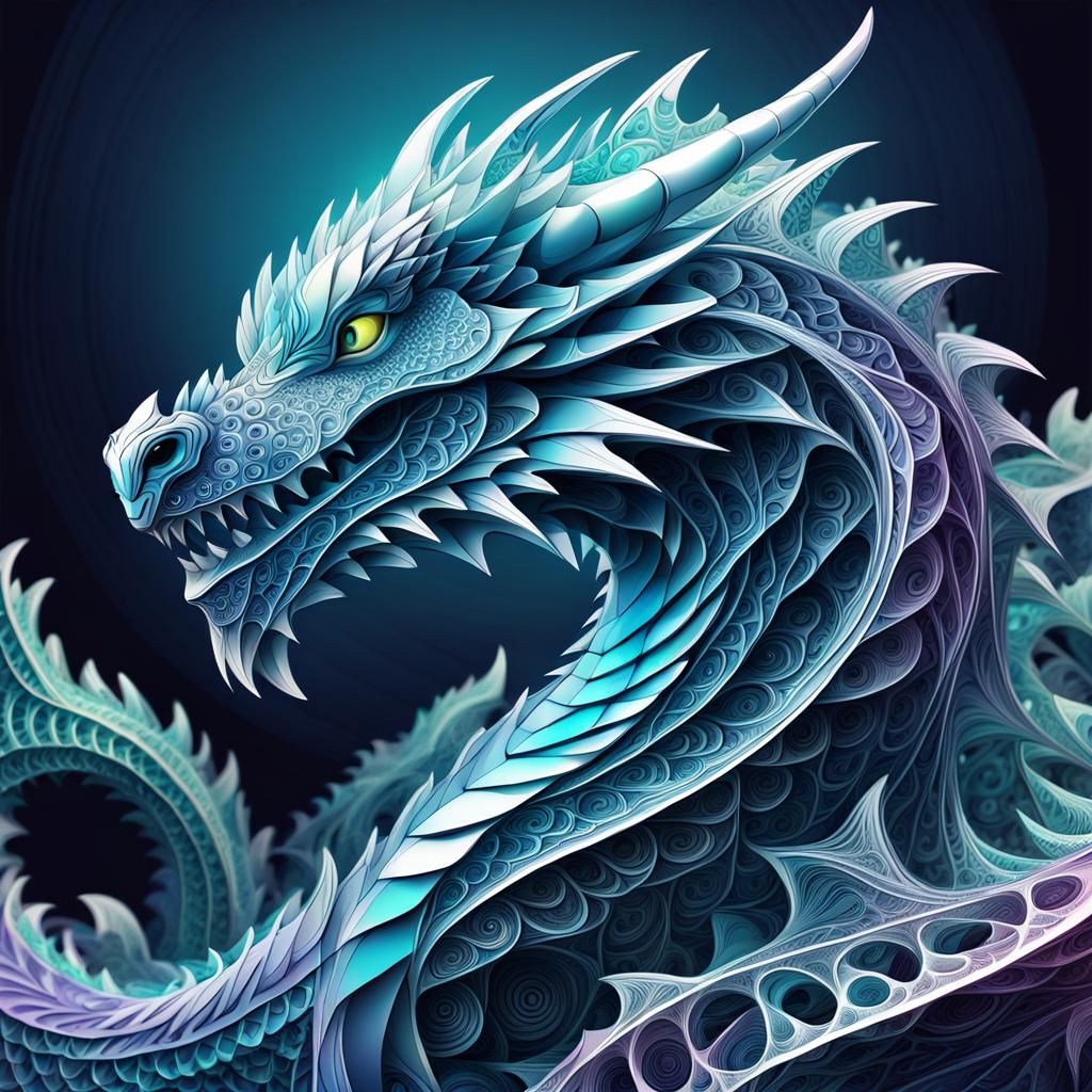 Crystal Dragon (series) - AI Generated Artwork - NightCafe Creator