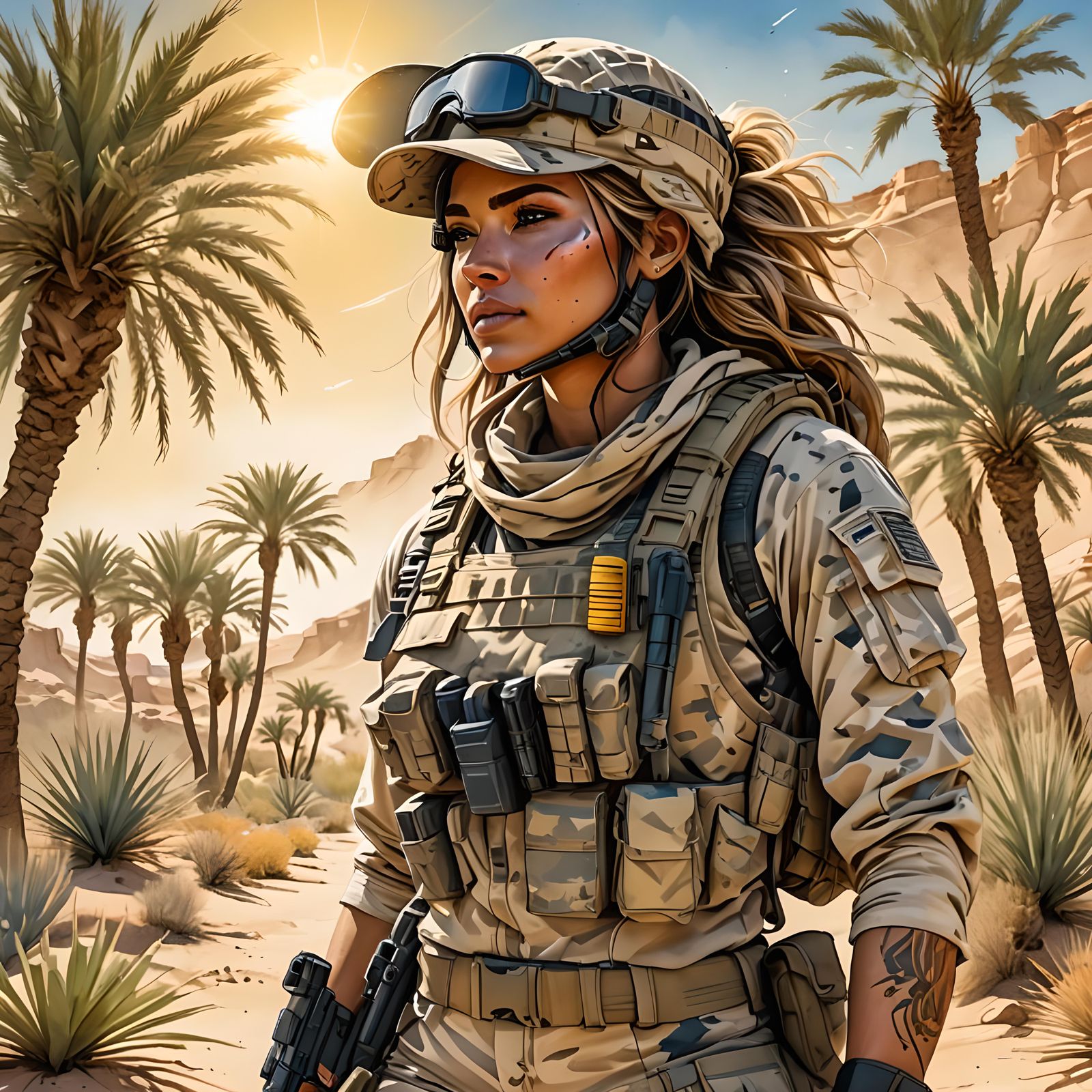 Desert Post - AI Generated Artwork - NightCafe Creator