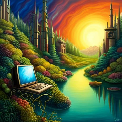 Last computer! - AI Generated Artwork - NightCafe Creator