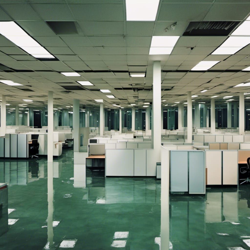 Unsettling Office (Liminal Test) - AI Generated Artwork - NightCafe Creator