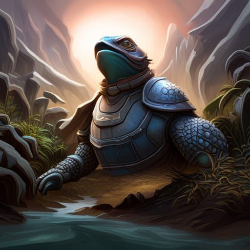 Armored Turtle - AI Generated Artwork - NightCafe Creator