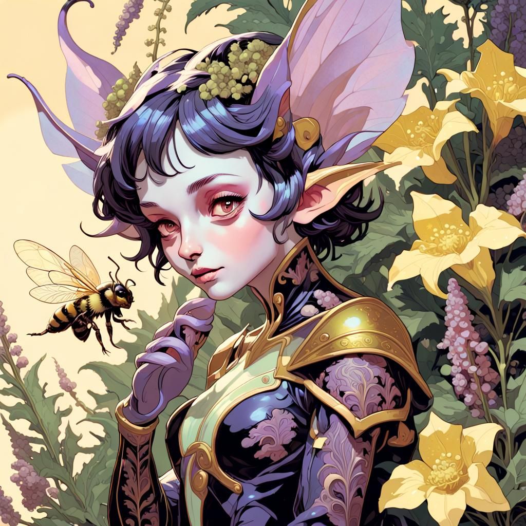 Lilac Fae - AI Generated Artwork - NightCafe Creator