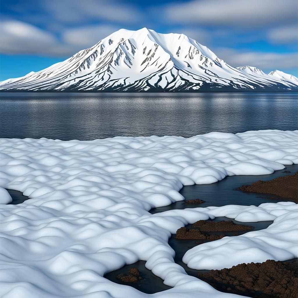Sleeping Lady shaped mountain seen in the post is a digitally created ...