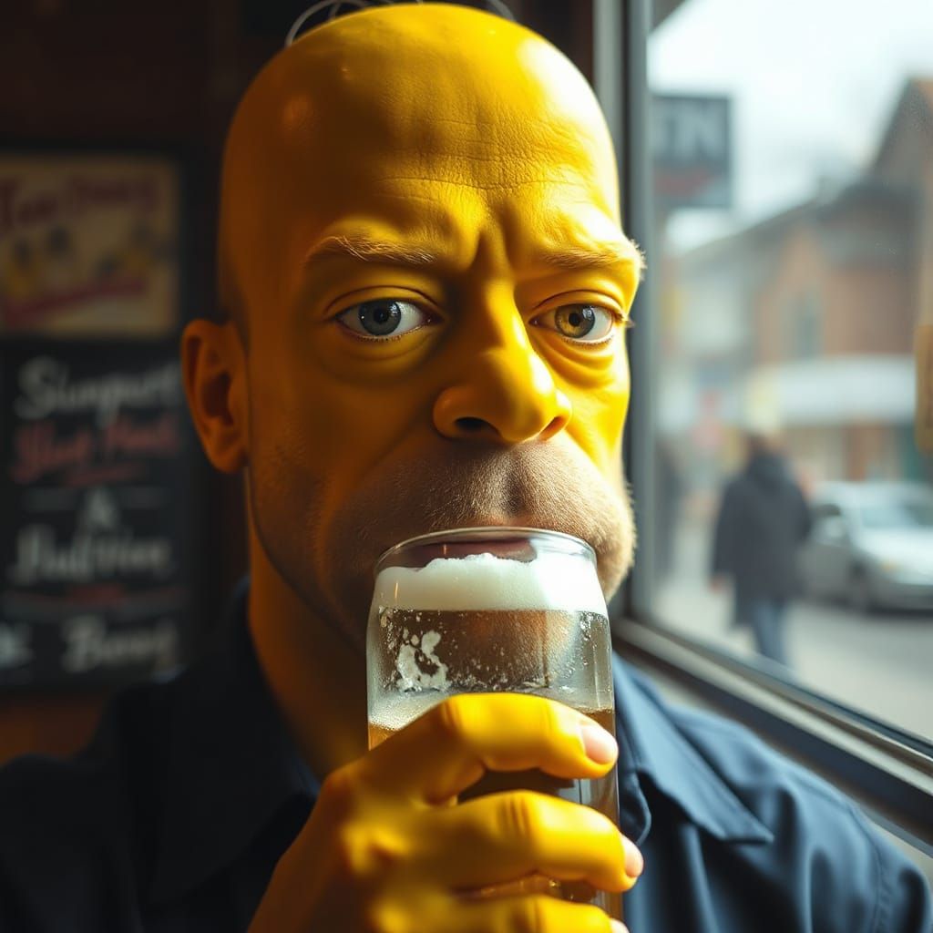 Homer Simpson as a real life person