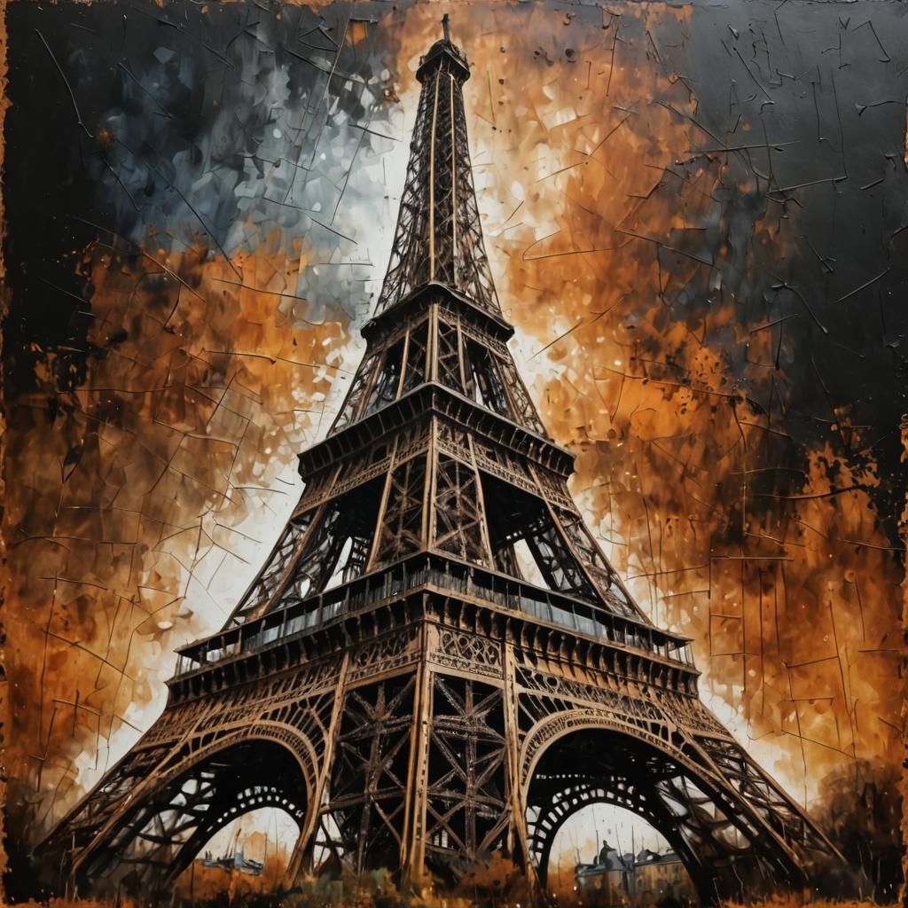 Eiffel Tower - AI Generated Artwork - NightCafe Creator