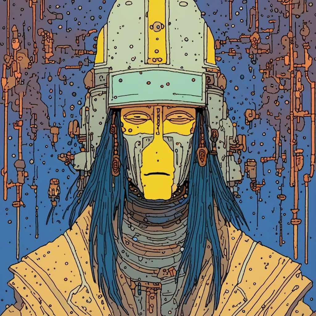 The Yellow Shaman - AI Generated Artwork - NightCafe Creator