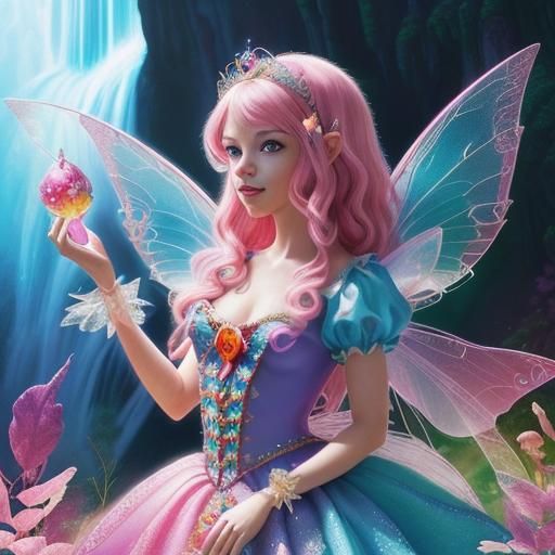 Amazingly Stunningly Beautiful colorful fancy fantasy fairy with ...