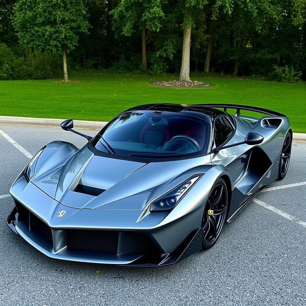 Modified LaFerrari Supercar - AI Art