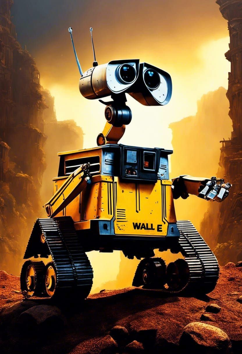 WALL•E looking for recycleable scrap. - AI Generated Artwork ...