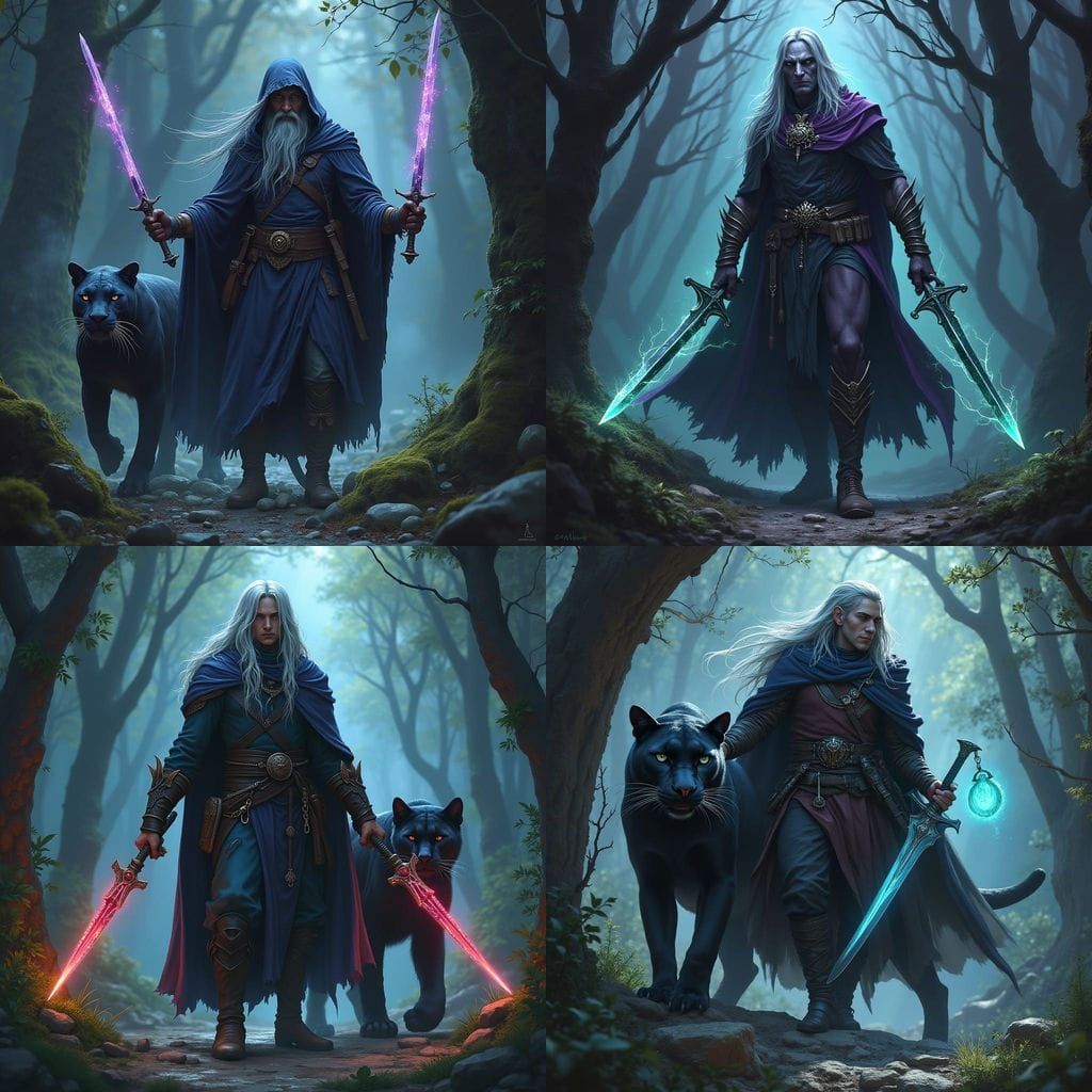 Drizz't Do'Urden the drow (dark elf) ranger hunts the underground ...