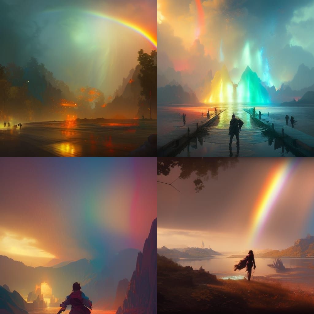 Follow the rainbow - AI Generated Artwork - NightCafe Creator