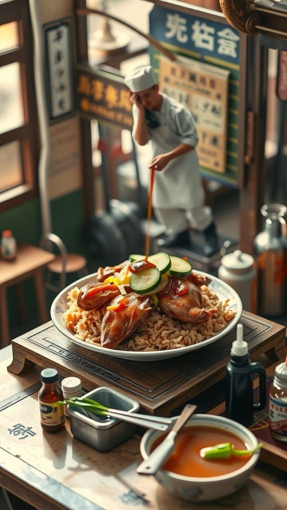 Hyper-Realistic Miniature World with Tiny Chefs Pr... - AI Art