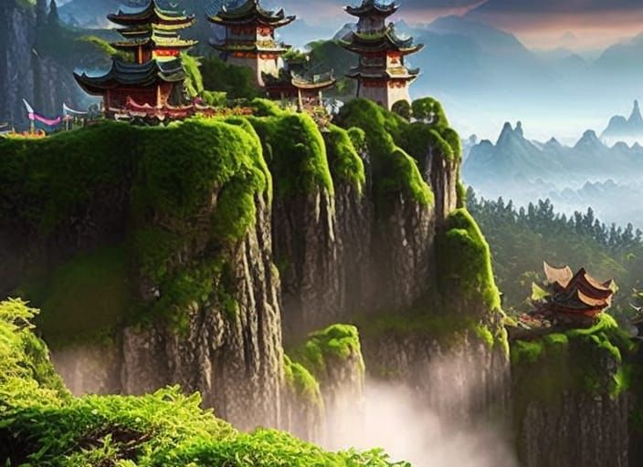 Ancient China's Three Kingdoms in Dreamy Fantasy L... - AI Art