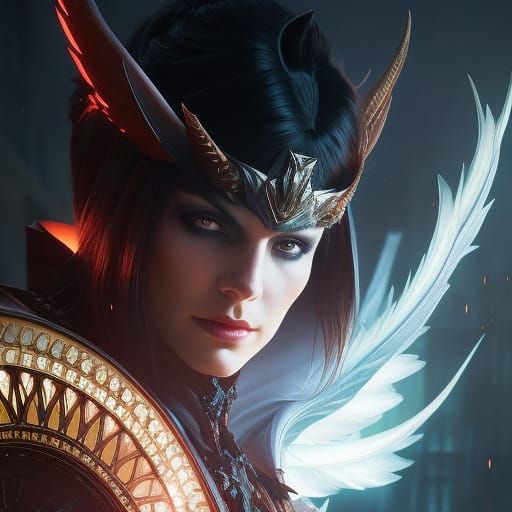 Lady Lucifer - AI Generated Artwork - NightCafe Creator