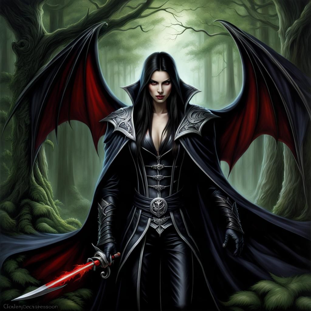vampire with wings - AI Generated Artwork - NightCafe Creator