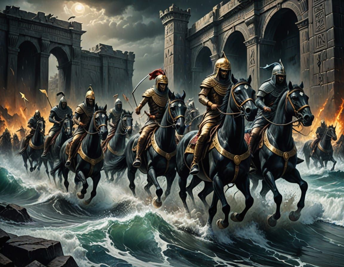 Conqueror of the kingdom - Majestic Dark Fantasy Horsemen Ri...