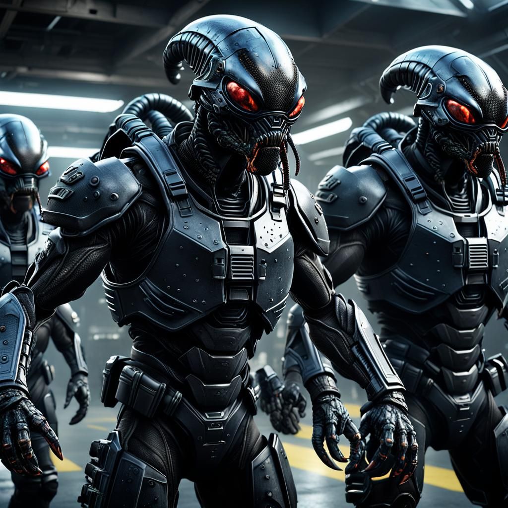 alien soldiers - AI Generated Artwork - NightCafe Creator