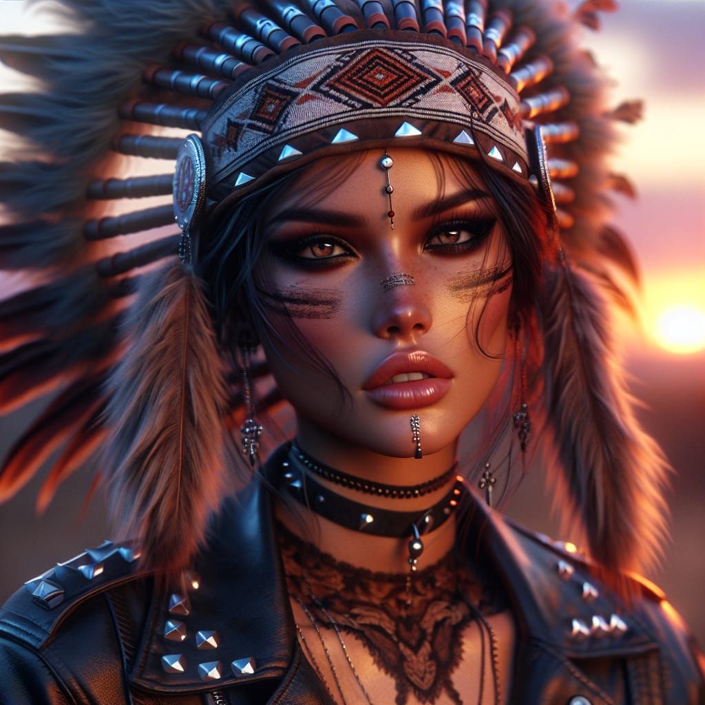 Native Punk - AI Generated Artwork - NightCafe Creator